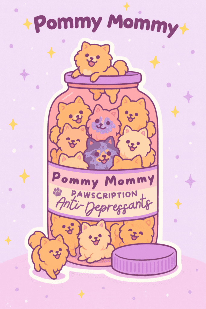 Pommy Mommy Pawscription Vinyl Sticker - Pommy Mommy