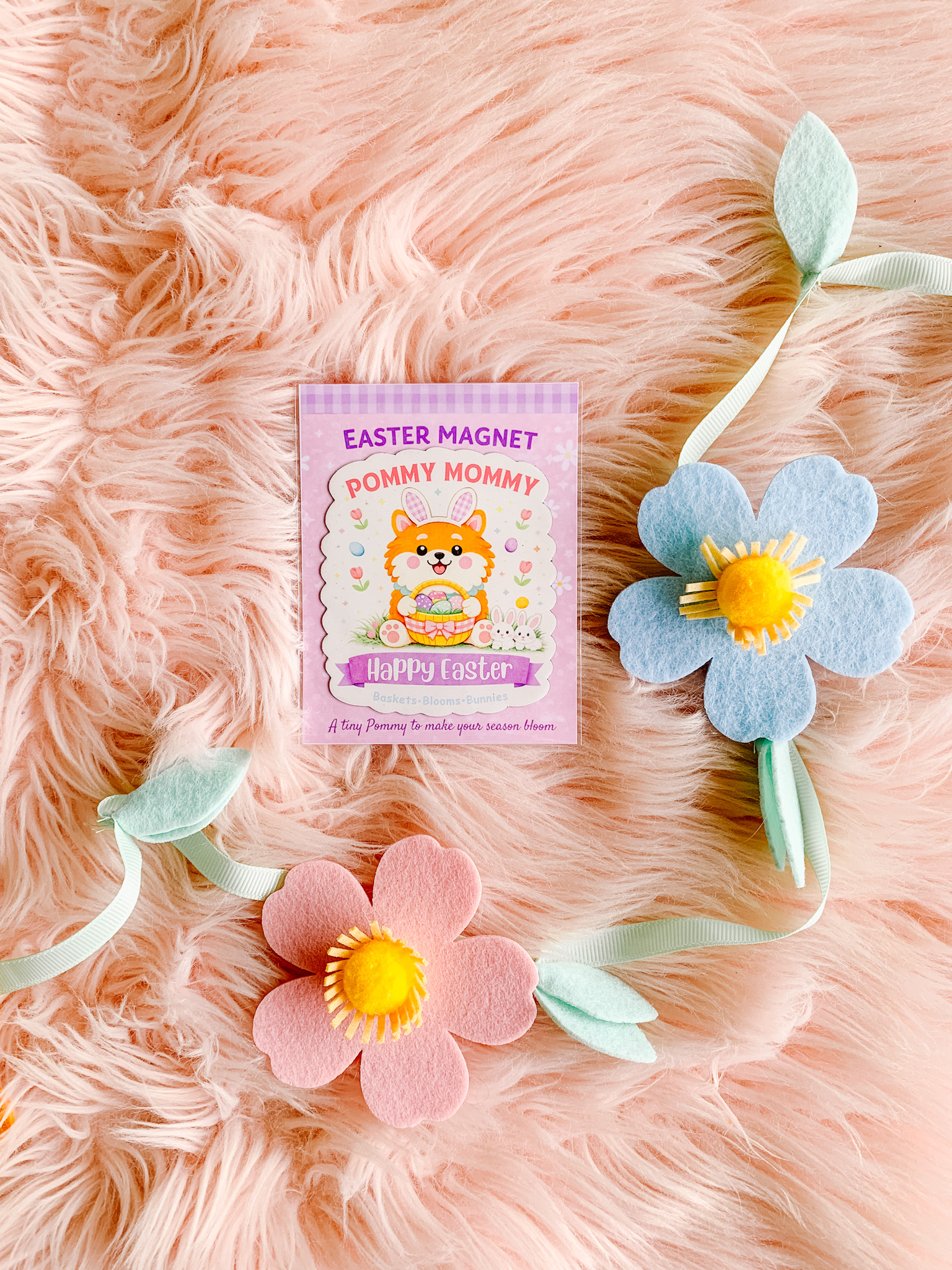 🌸 Pommy Mommy Bundle — Keychain + Magnet - Pommy Mommy